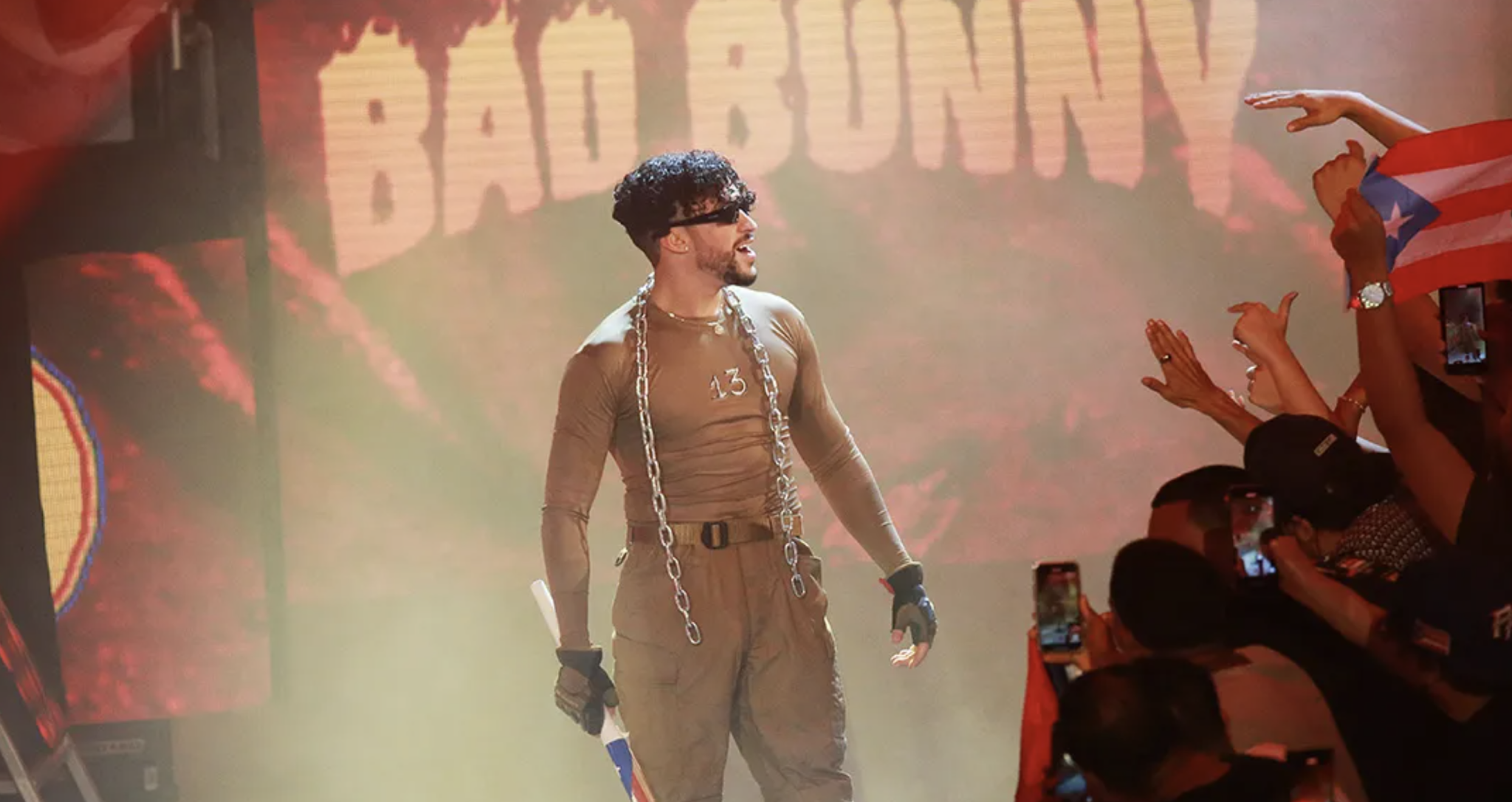 Bad Bunny Takes to the Stage in Super Bowl Halftime Show; Is Rumored ...