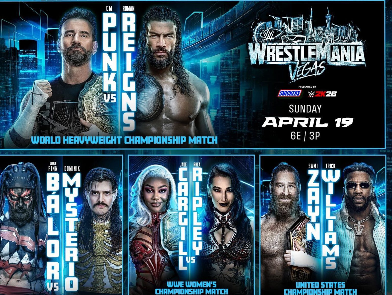 'WrestleMania 42' Saturday and Sunday Match Cards Revealed - Michael ...